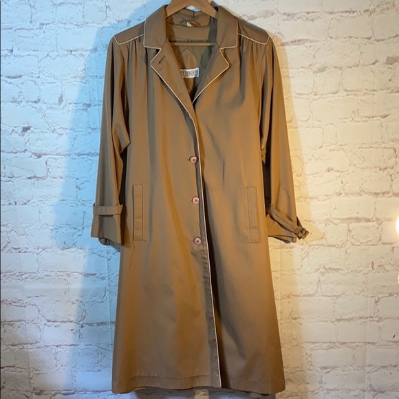 fleet street | Jackets & Coats | Vintage Fleet Street Tan Trench Rain ...